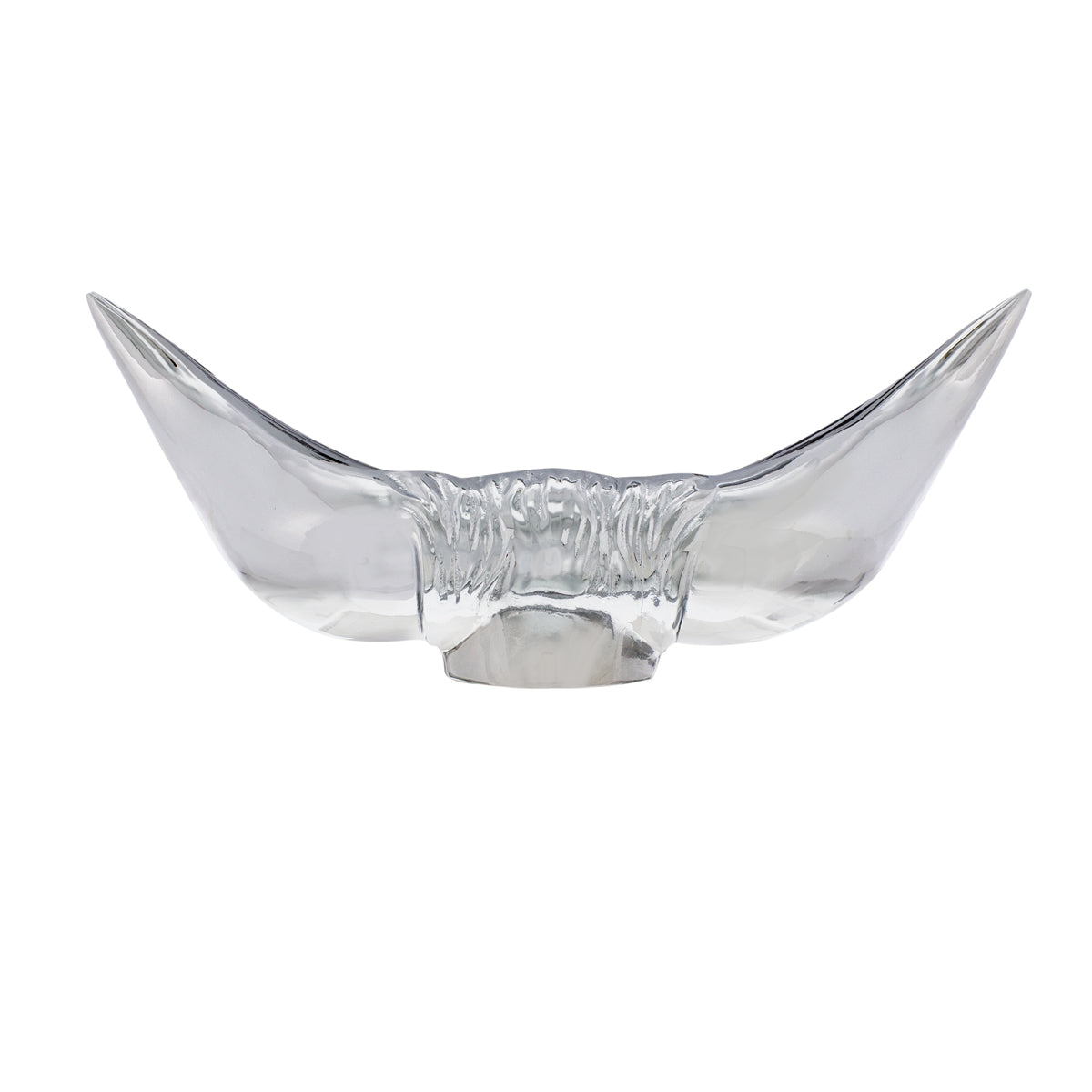 CHROME BULL HORN HOOD ORNAMENT