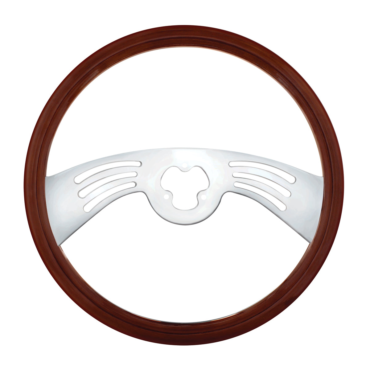 18" Chrome Steering Wheel - 2 Spoke