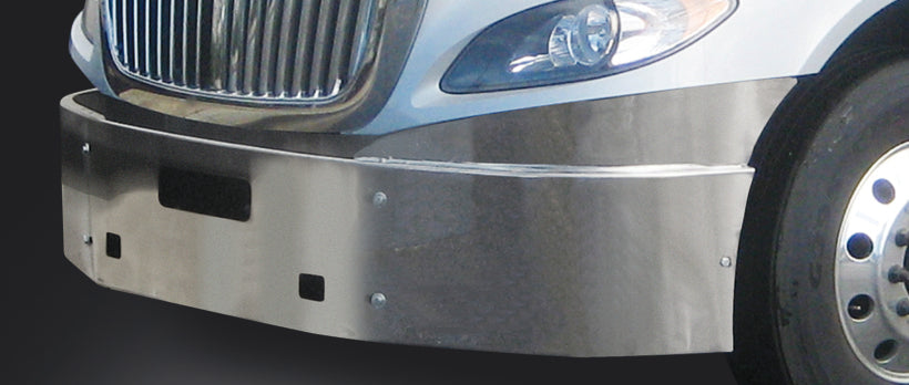 INTERNATIONAL PROSTAR 3 PIECE CHROME BUMPER 16" W/ STEP HOLE & TOW HOL